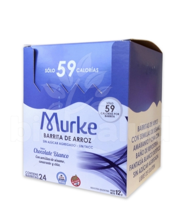 Barrita de Arroz Chocolate Blanco Murke 12 g – Danico